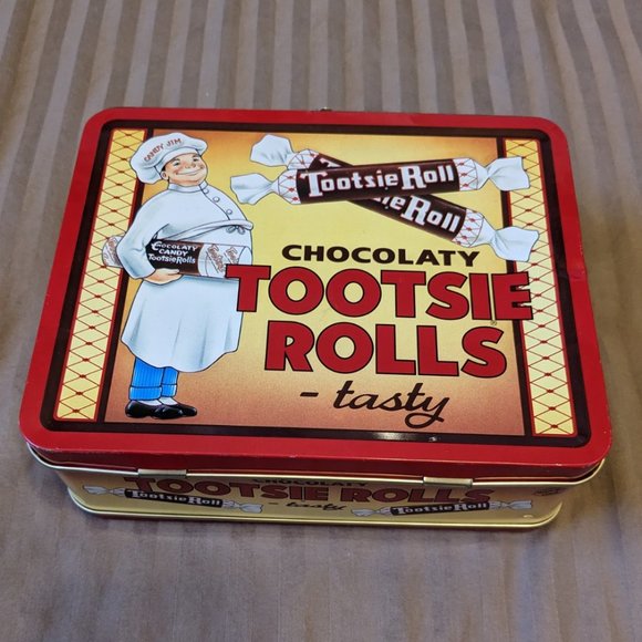 Vintage | Accents | Tootsie Roll Candy Metal Lunch Box 9s Collectible ...